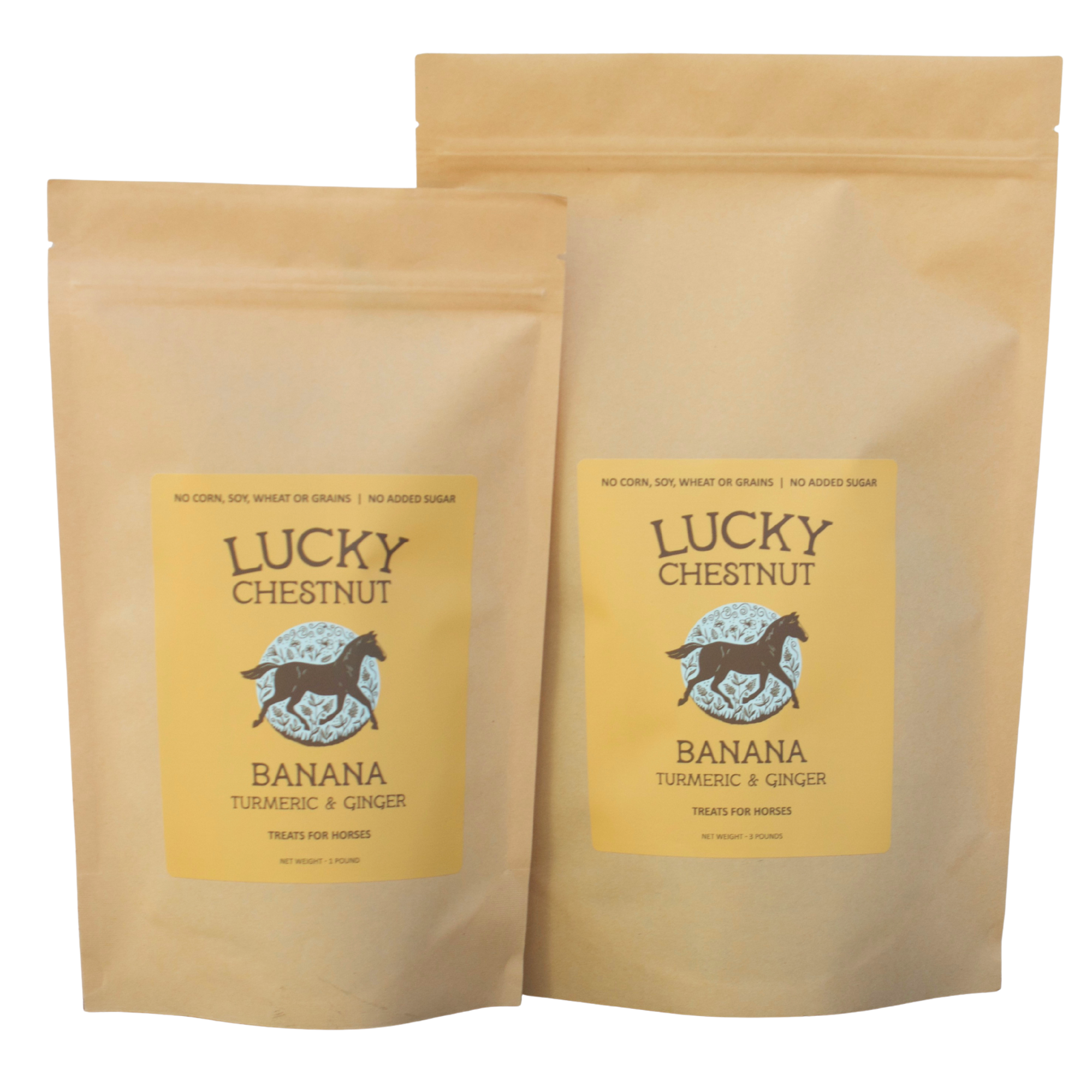 Banana with Turmeric + Ginger Horse Treats | No Sugar Added – Lucky ...